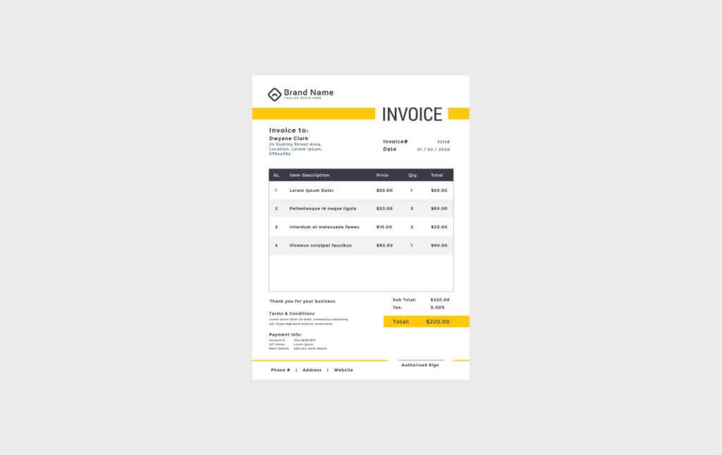 Sales Invoice Printing | East Van Print