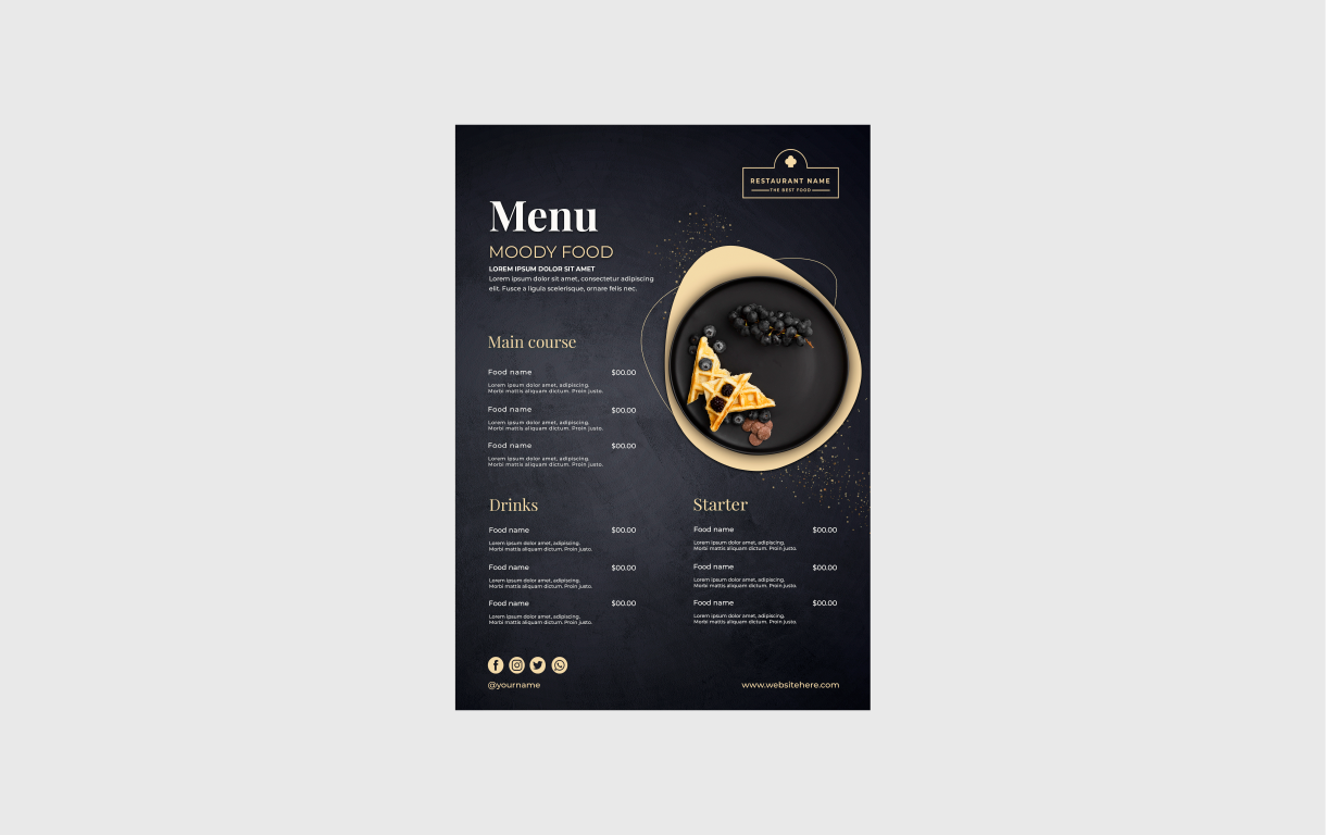 Menu Printing | East Van Print